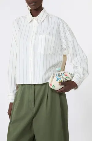 Max Mara Certosa Pinstripe Cotton Shirt
