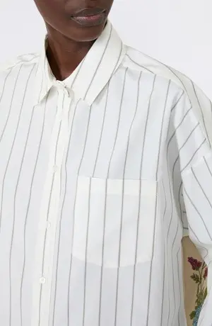 Max Mara Certosa Pinstripe Cotton Shirt