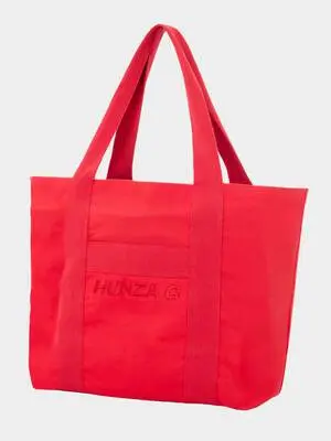 Hunza G Canvas Logo Tote Bag