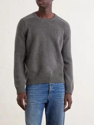 Saint Laurent Cashmere And Wool-blend Sweater