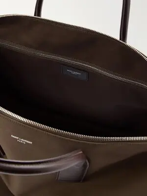 Saint Laurent Bowling Cotton-canvas Weekend Bag