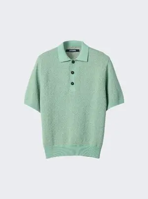 Jacquemus Miami Knit Polo Shirt Mint - Green
