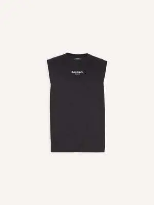 Balmain Embroidered Tank Top - Black