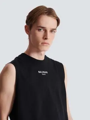 Balmain Embroidered Tank Top - Black