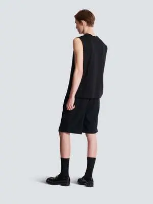 Balmain Embroidered Tank Top - Black