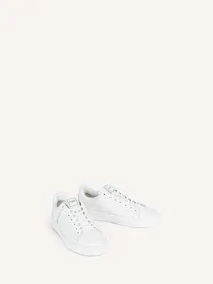 Balmain B-court Smooth Leather Lace-up Sneakers