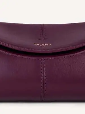 Balmain 64-83 Small Bag In Smooth Leather - Purple