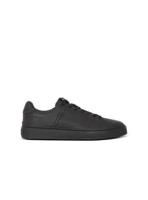 Balmain B-court Smooth Leather Sneakers - Black