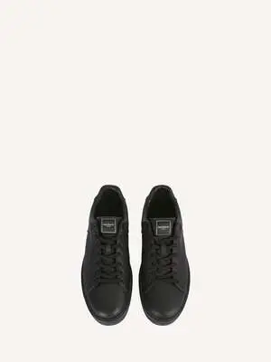 Balmain B-court Smooth Calfskin Leather Lace-up Sneakers
