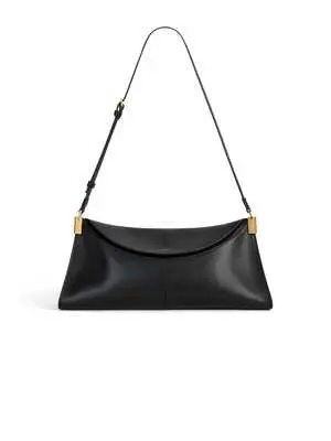 Balmain 64-83 Medium Bag In Smooth Leather - Black