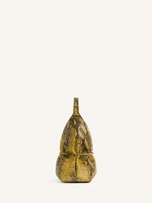 Balmain Sphynx Medium Python-effect Leather Bag