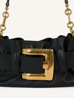 Balmain Mini Anthem Bag In Smooth Leather With Buckle Detail