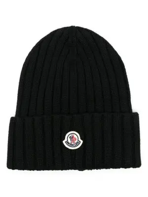 Moncler Hat Wool - Black