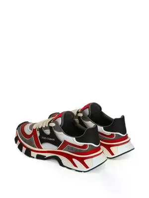 Dolce & Gabbana Panelled Mesh-detail Low-top Sneakers - Grey