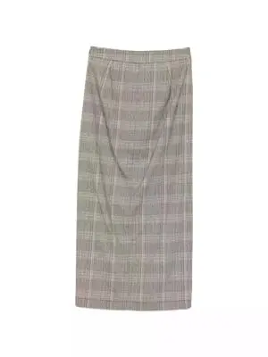 Patrizia Pepe Check-print Zip-fastening Straight Skirt
