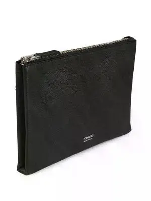 TOM FORD Grained Leather Clutch Bag