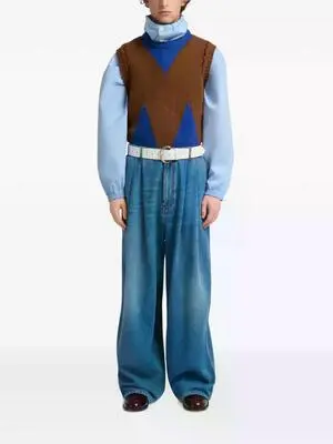 Marni Denim Trousers With Double Pleats