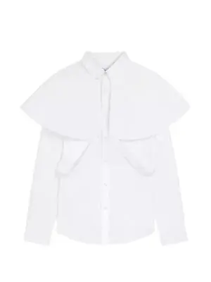 Dries Van Noten Cotton Shirt With Tie - White