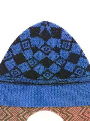 Dries Van Noten Jacquard Wool Beanie With Earflaps