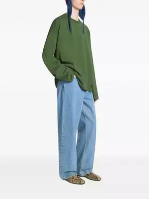 Dries Van Noten Long-sleeve Cotton T-shirt - Green