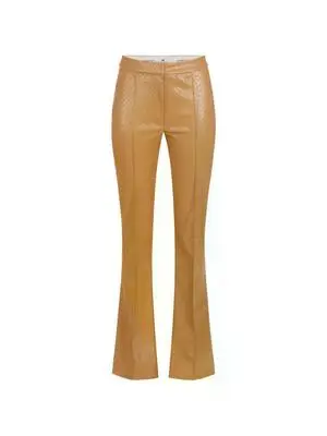Elisabetta Franchi Fish-scale Pattern Boot-cut Trousers
