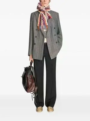 Dries Van Noten Jacquard Wool Scarf - Neutrals