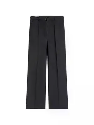 Dries Van Noten Belted Wool Pants - Black