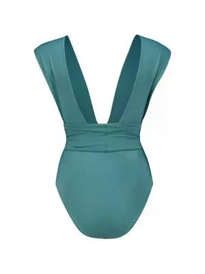 HAIGHT. Isabel V-neck Panelled Swimsuit
