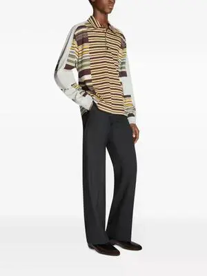 Dries Van Noten Striped Cotton Polo