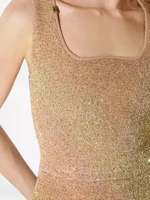 Elisabetta Franchi Sequined Knit Mini Dress