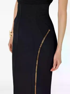Elisabetta Franchi Skirt In Technical Fabric With Zip