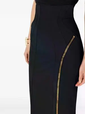 Elisabetta Franchi Midi Skirt With Side Zip