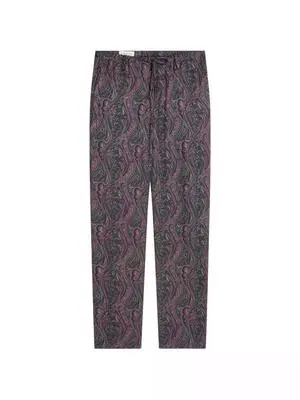 Dries Van Noten Elasticated Jacquard Pants - Purple
