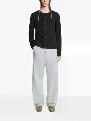 Dries Van Noten Fitted Jersey Cardigan