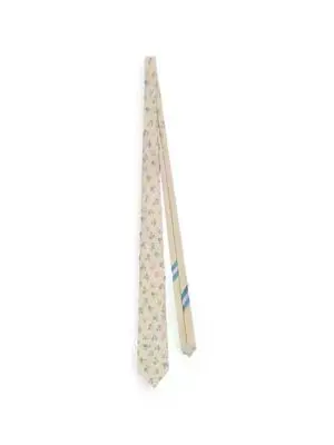 Dries Van Noten Printed Silk Tie - Neutrals