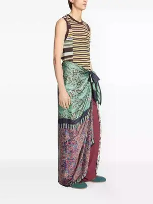 Dries Van Noten Striped Cotton Tank Top