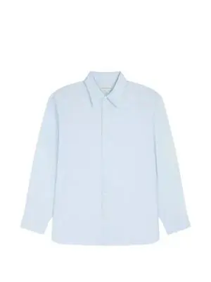 Dries Van Noten Loose Cotton Shirt - Blue