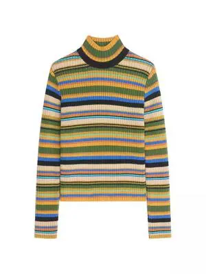 Dries Van Noten Ribbed Wool Sweater - Blue