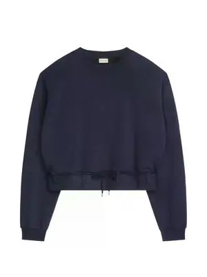 Dries Van Noten Cropped Sweatshirt - Blue