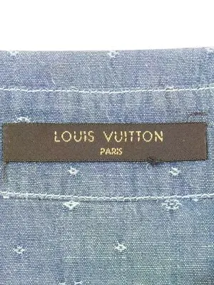 LOUIS VUITTON 2010s Monogram Long-sleeve Shirt - Blue