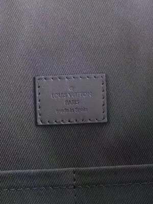 LOUIS VUITTON Aerogram Lock It Tote Leather Satchel
