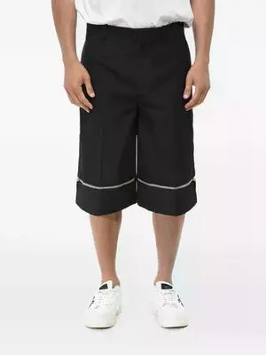 Off-White Zip-detail Wool Shorts