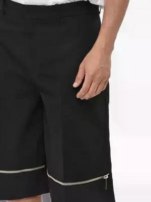 Off-White Zip-detail Wool Shorts