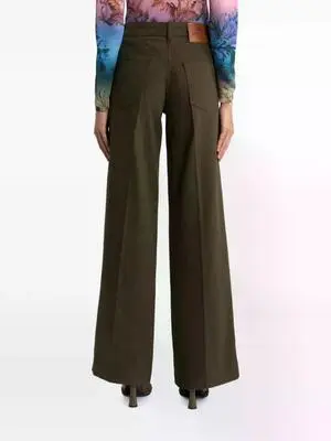 Etro Wide-leg Stretch-cotton Denim Jeans