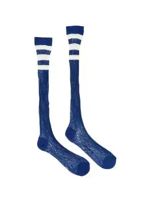 Dsquared2 Ribbed-knit Striped Socks - Blue