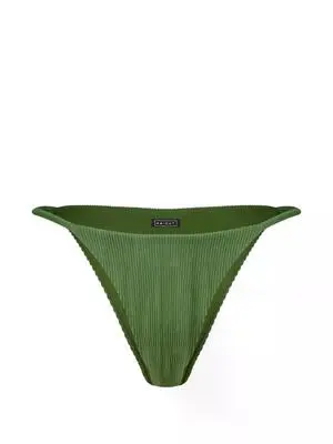 HAIGHT. Ribbed-knit Bikini Bottoms - Green