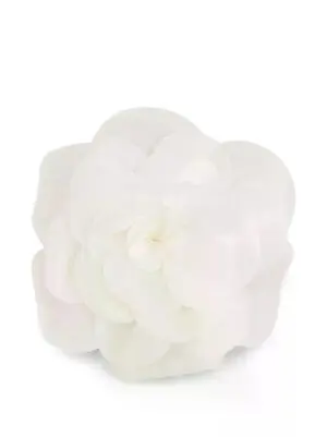 PAULA Handmade Flower Brooch - White