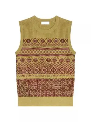 Dries Van Noten Jacquard Wool Sweater - Green
