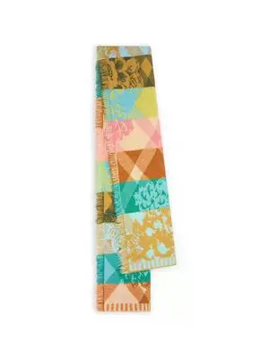 Dries Van Noten Long Wool Scarf - Blue
