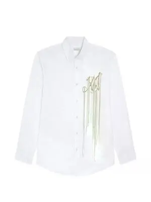 Dries Van Noten Embroidered Cotton Shirt - White